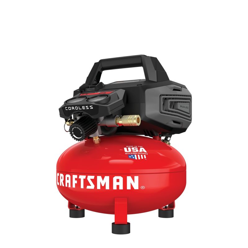 CRAFTSMAN V20 RP 2.5-Gallon Portable Electric Cordless 125 PSI Pancake ...